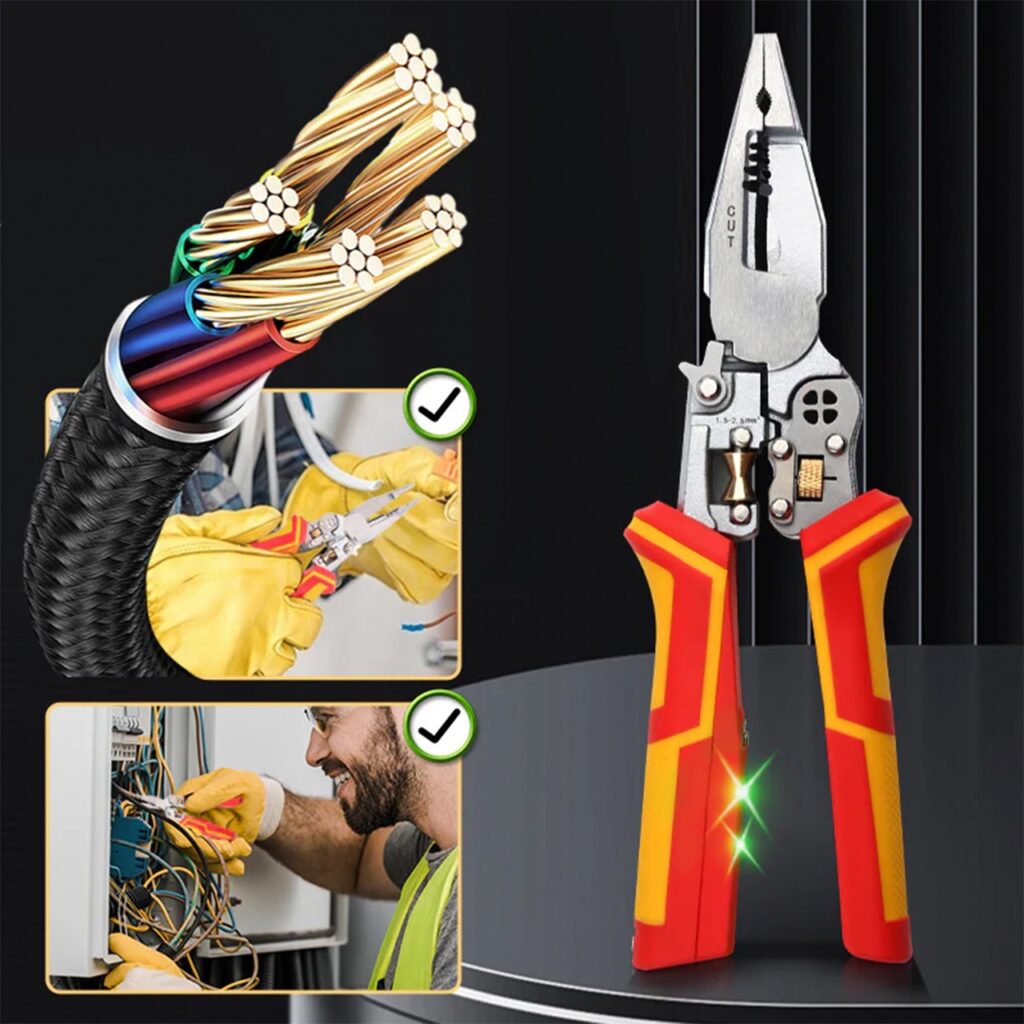 VoltagePliers, universal pliers for electrical work with voltage meter ...
